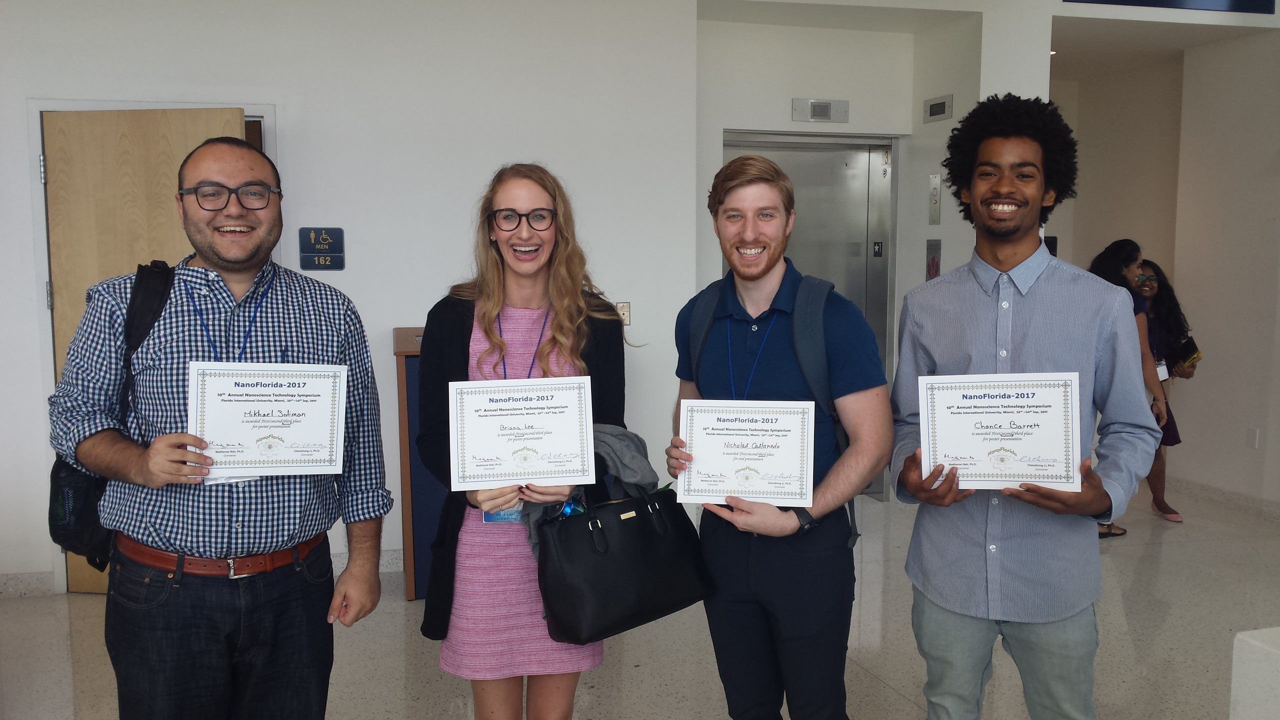 Six UCF students awarded for their presentations at NanoFlorida 2017 ...