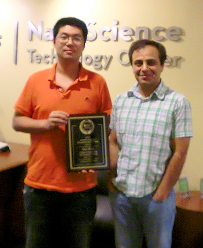 Zhao Wang wins Outstanding Master's Thesis Award - NanoScience ...